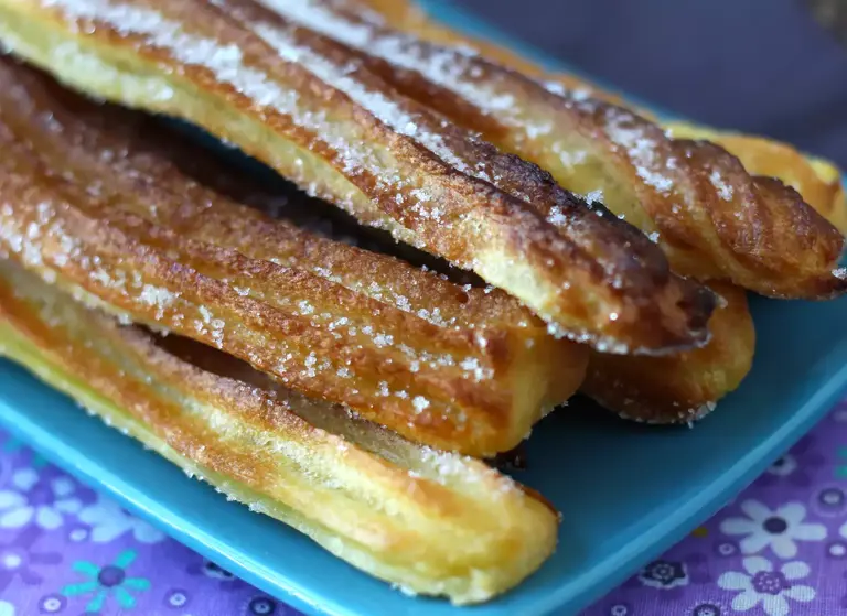 Churros cooked in the airfryer