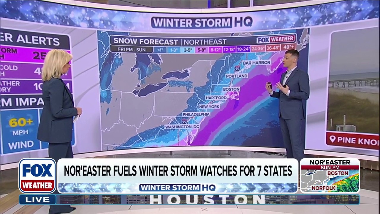 Sandra Smith stops by FOX Weather to talk all things nor'easter