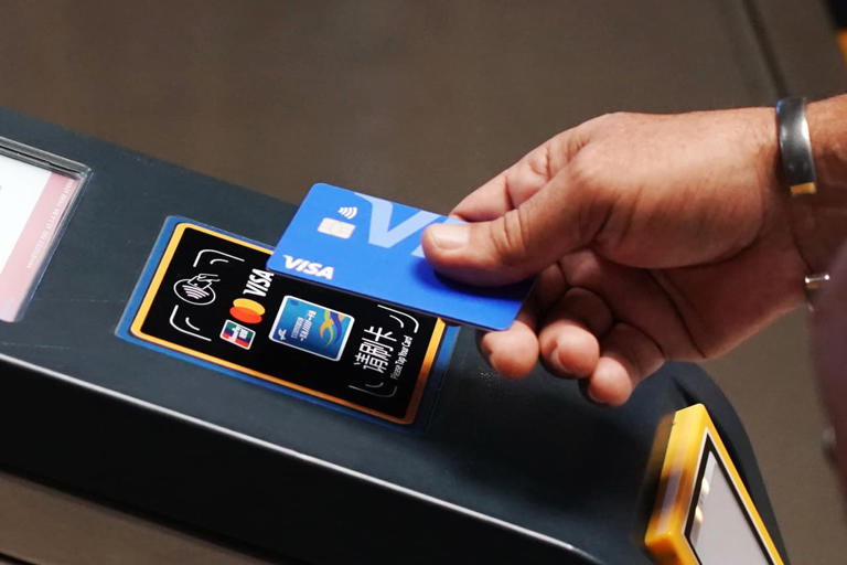 Visa beats expectations on stronger spending. The stock is falling.