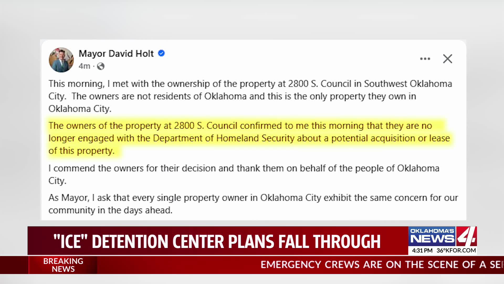 ICE detention center plans fall through