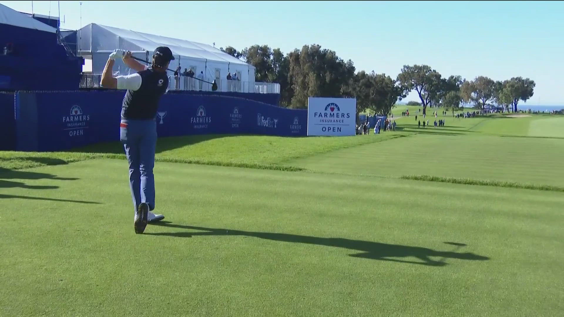 Big day for golf fans, it's the opening round of the Farmers Insurance Open