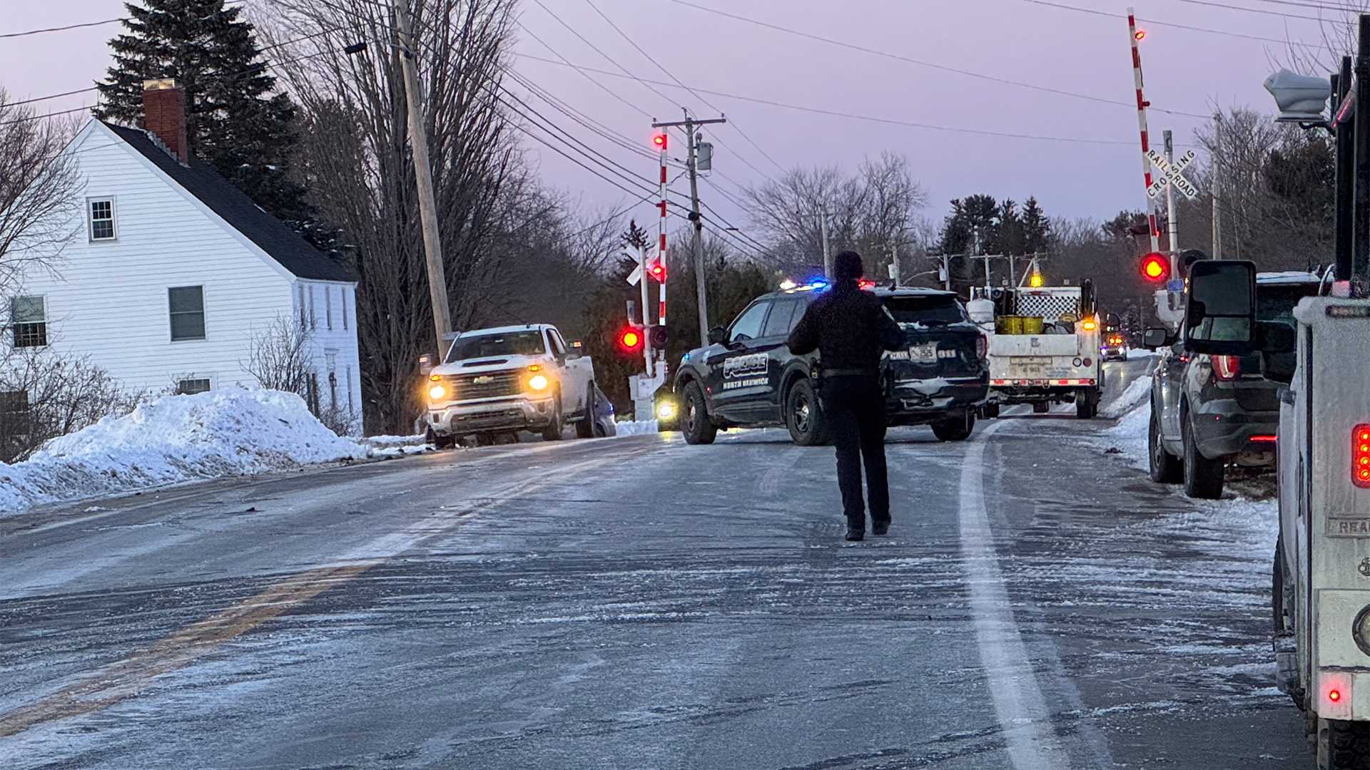 Driver dead after truck collides with Downeaster train in North Berwick