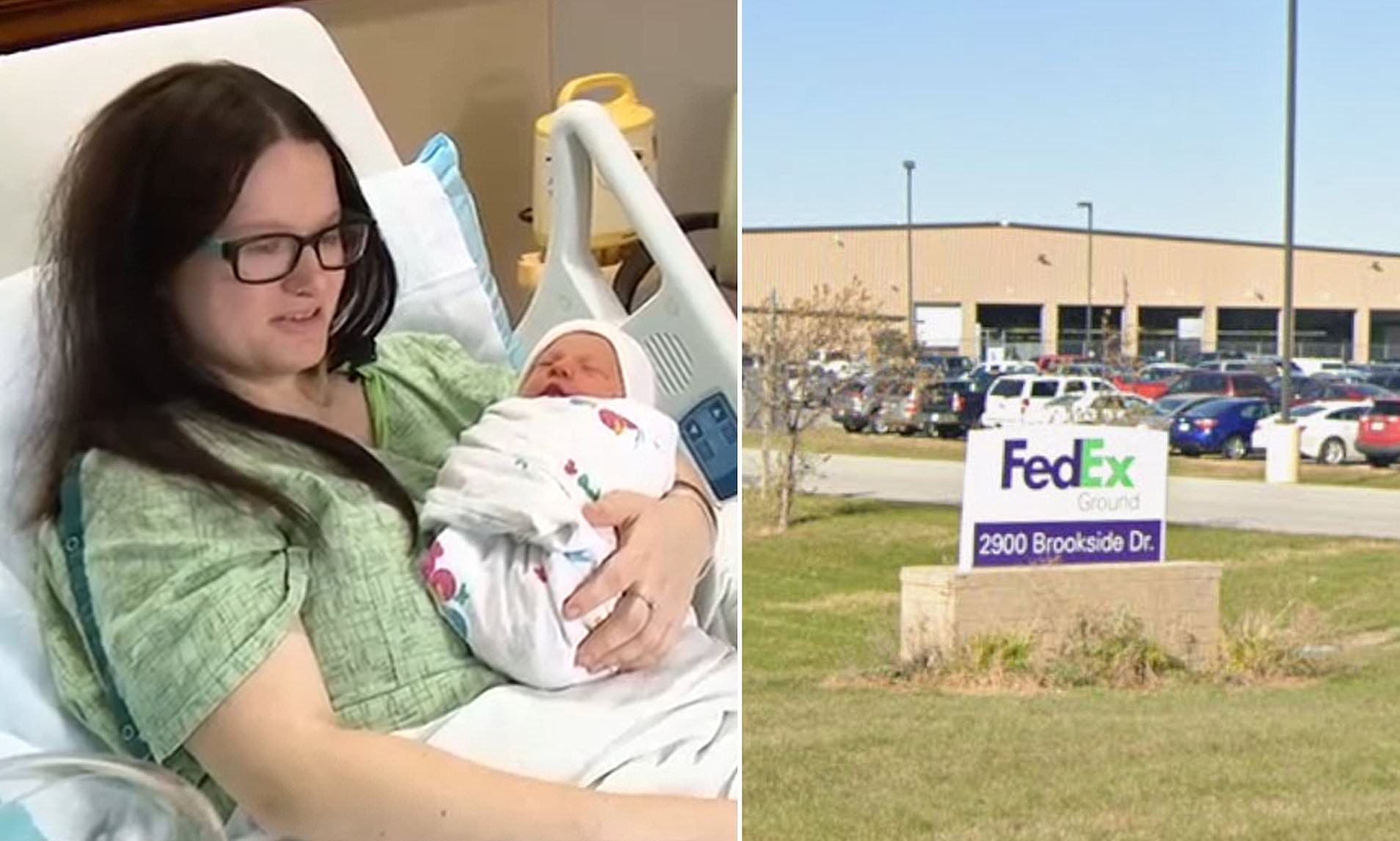 Woman gives birth during work shift at FedEx facility after not knowing ...