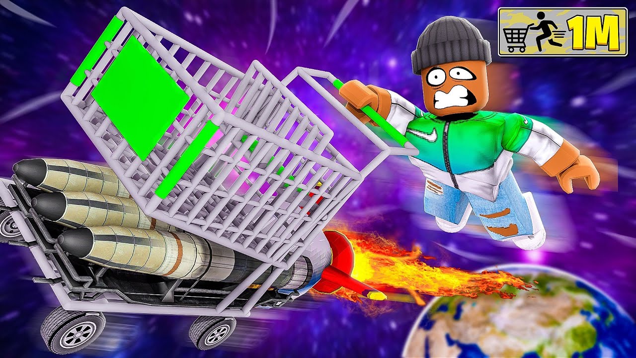 My shopping cart got 1,000,000 speed in Roblox