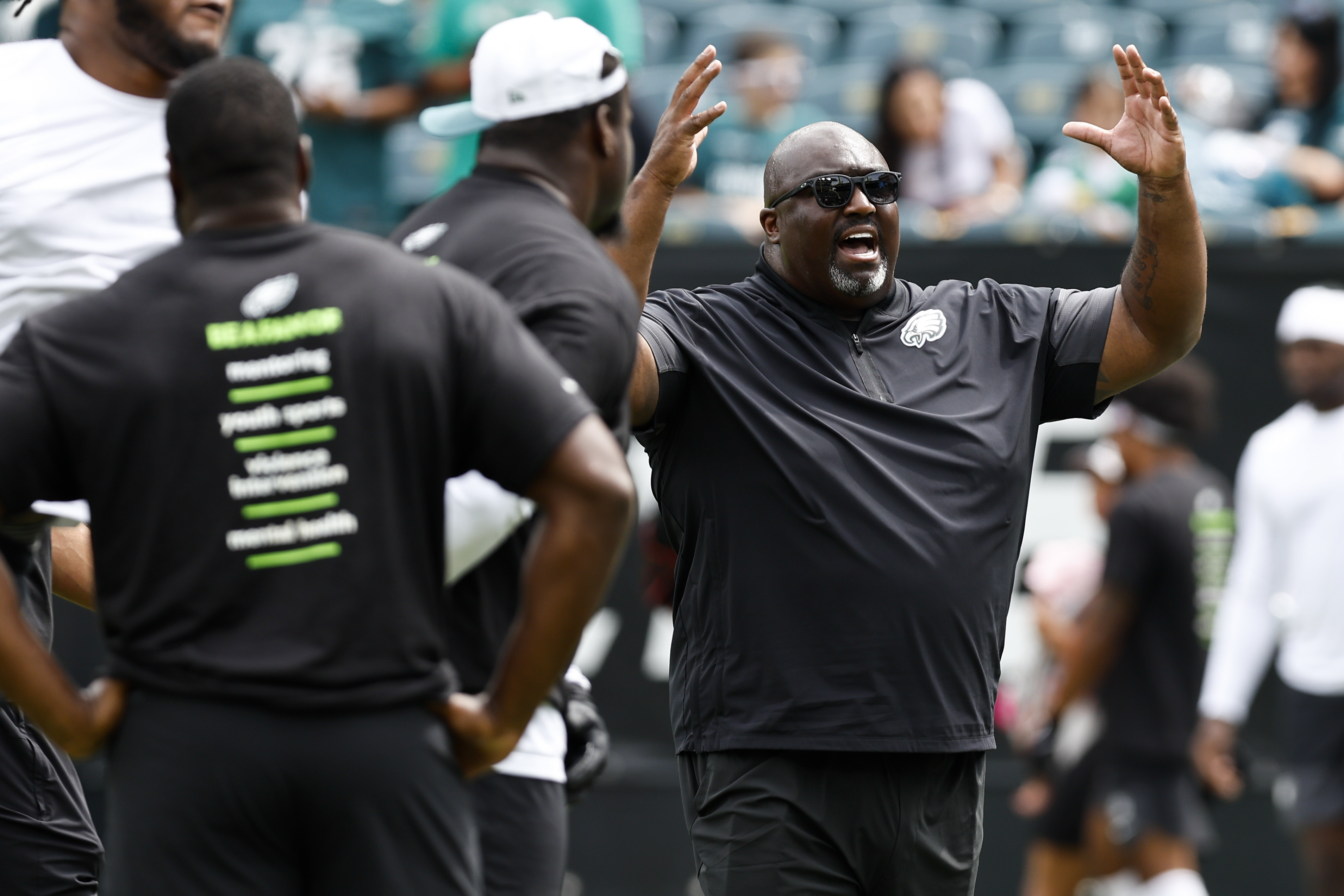 Eagles’ Clint Hurtt talks coaching the Senior Bowl and his interview ...