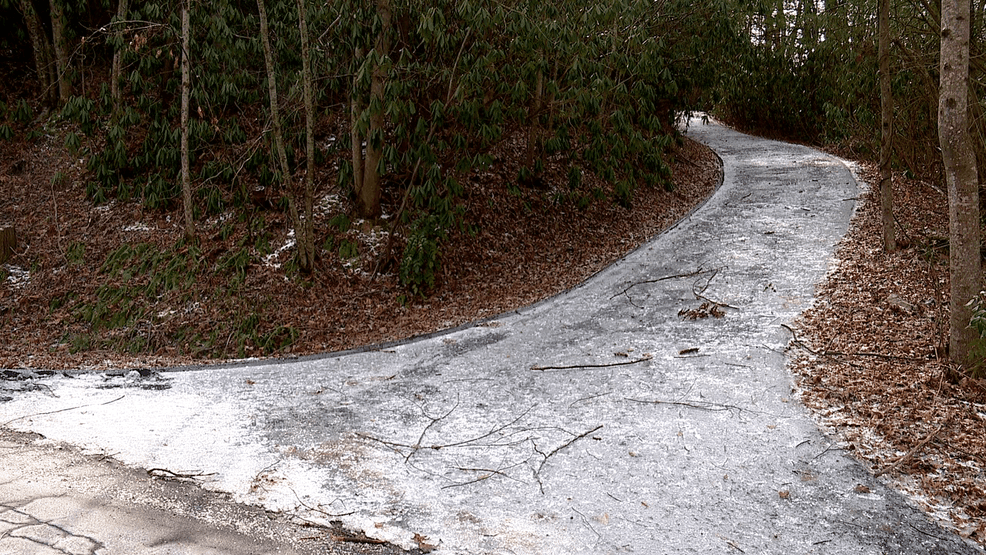 Ice-covered driveway traps residents for days after winter storm in ...