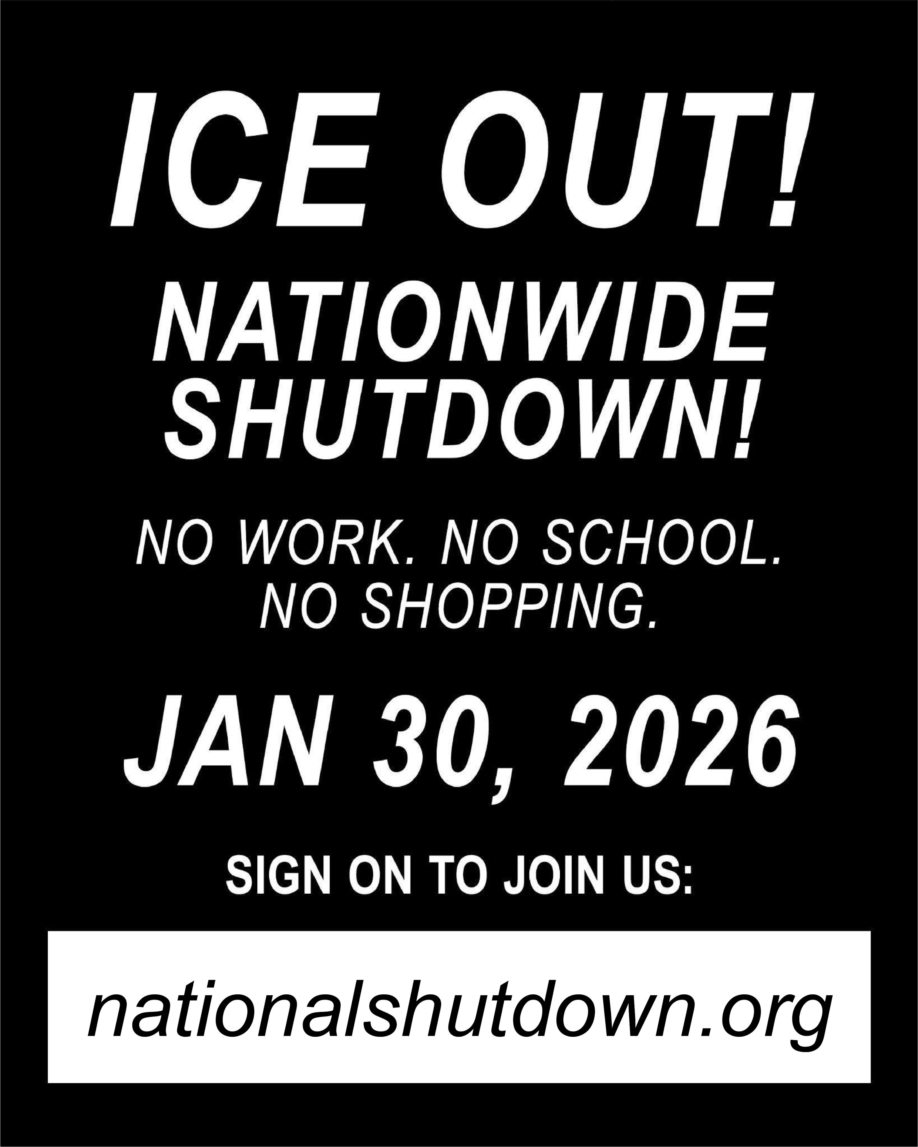 Activists are calling for a nationwide strike today to protest ICE ...