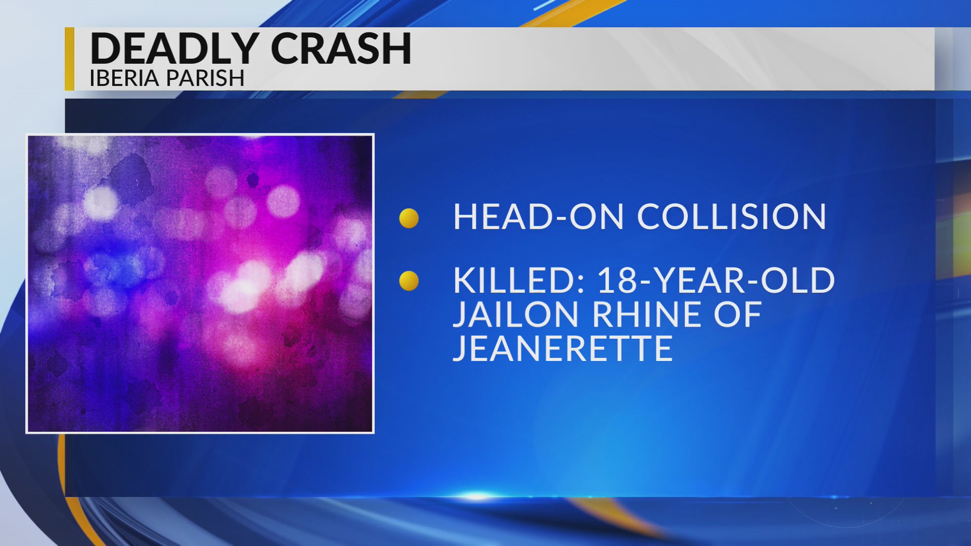 Two-vehicle crash claims life of Jeanerette man