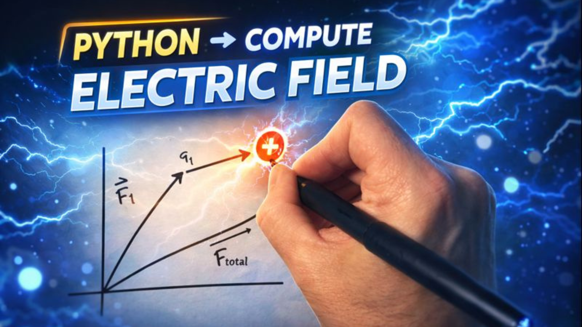 Python tutorial: Compute and visualize electric field vectors