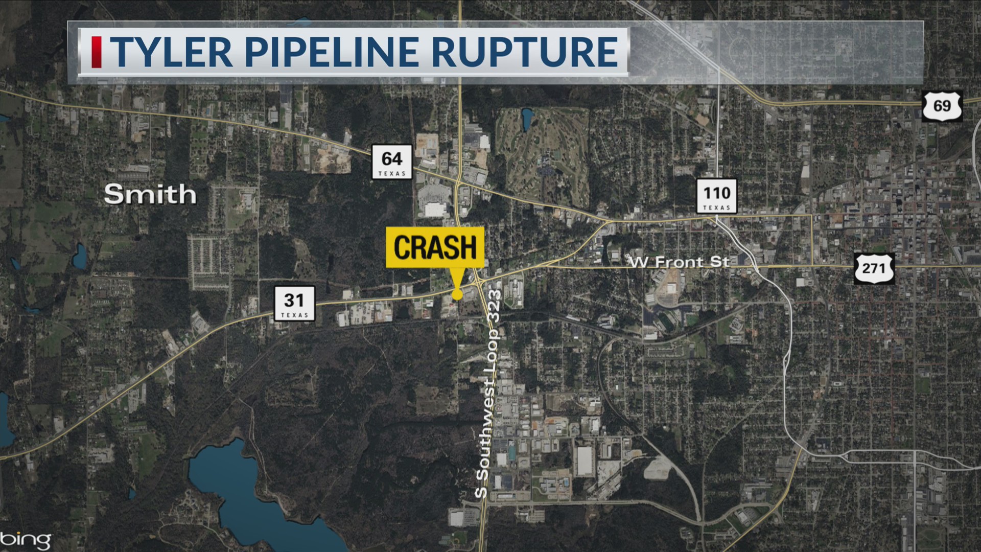 Evacuation order lifted, man arrested after Tyler crash ruptures pipeline