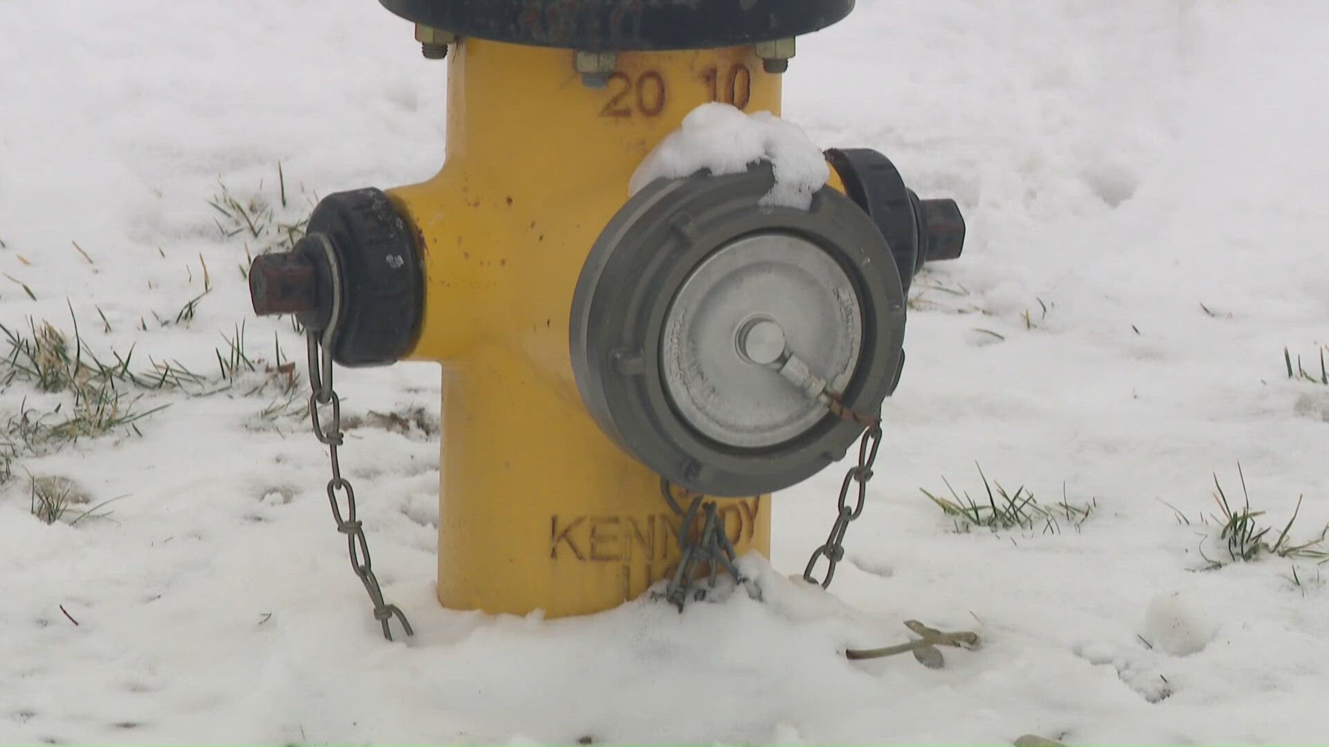 Frozen and snow-covered hydrants pose a challenge for fire crews