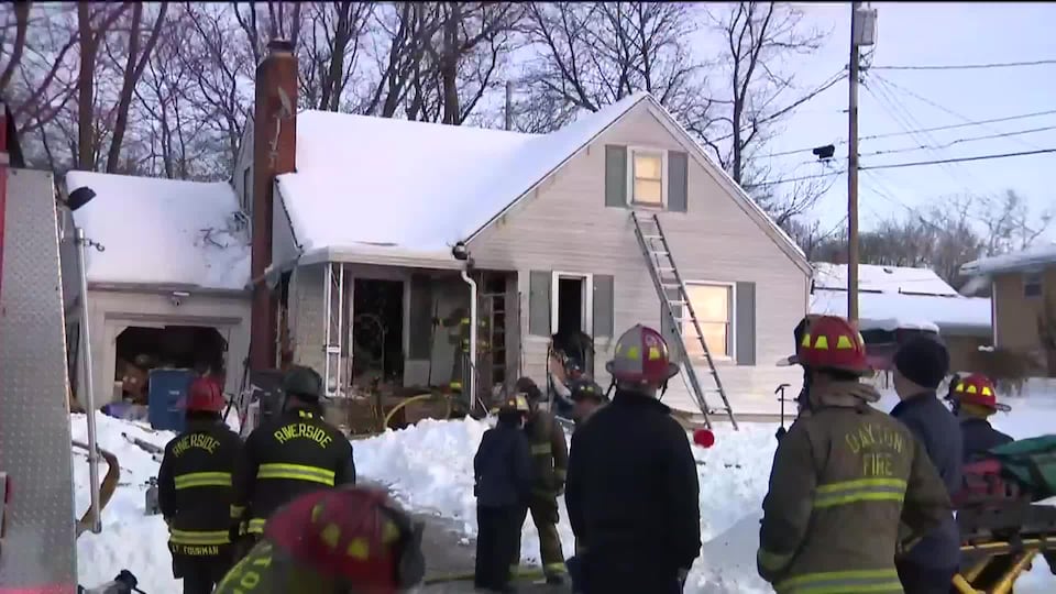 1 found dead inside burning home in Dayton