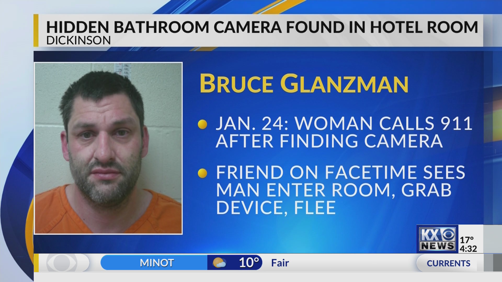 Dickinson hotel maintenance worker arrested after hidden camera ...