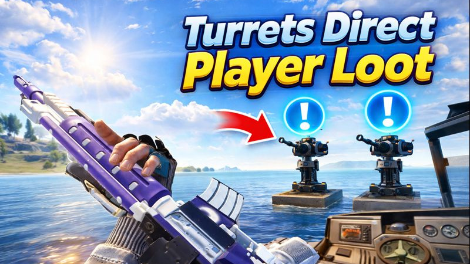 Incredible gameplay: Auto turrets guiding me to loot