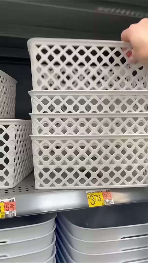 Grab a $3.73 Walmart bin & some Command hooks...😱