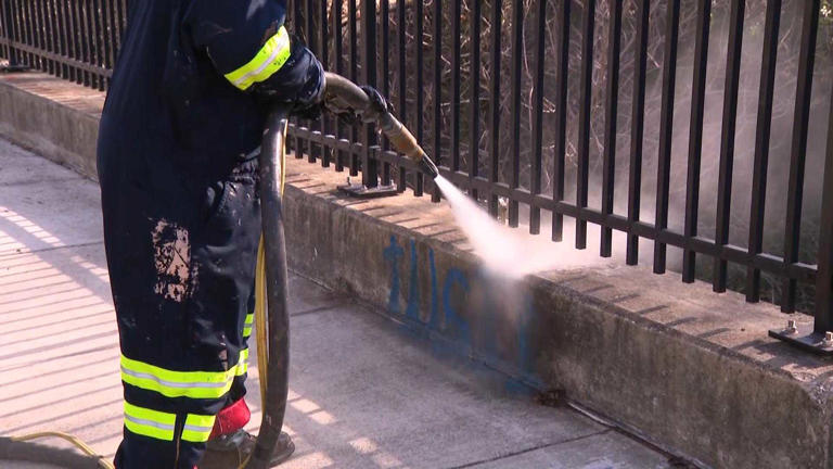 What's being done about graffiti spreading in Baltimore?