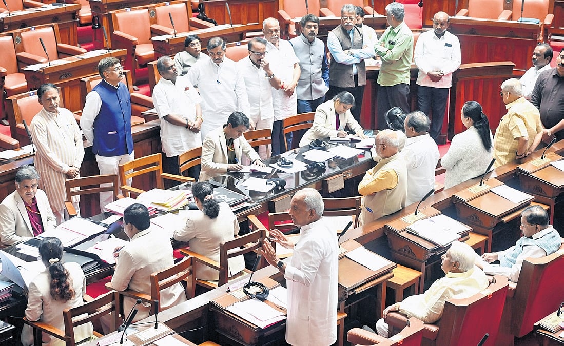 MLA Hariprasad’s 'foot' statement sets off uproar in Upper House
