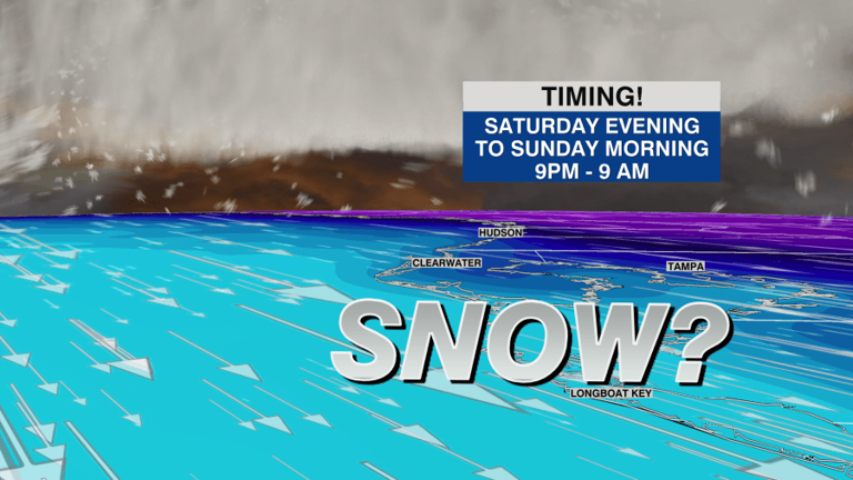Generational cold with gulf effect snow expected in Tampa Bay area