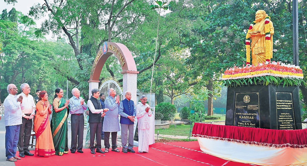 Legendary poet Kambar’s statue unveiled in Chennai