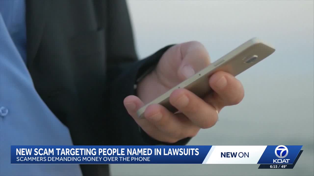 Scam targeting people named in lawsuits