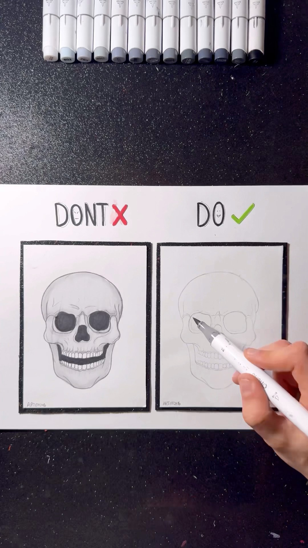 How realistic can a skull drawing get?