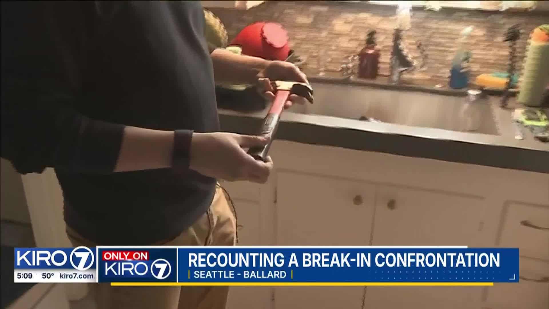 Ballard man fights off home intruders with hammer