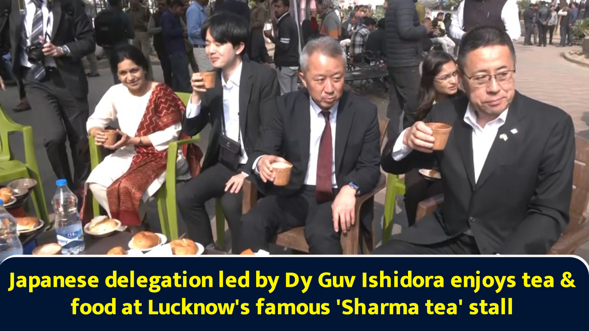 Japanese delegation led by Dy Guv Ishidora enjoys tea & food at Lucknow ...