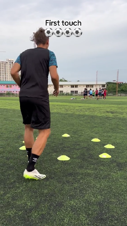 Improve your soccer skills with this first touch challenge