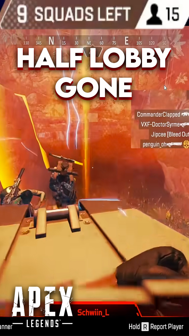 40 seconds of madness half the lobby gone in Apex Legends