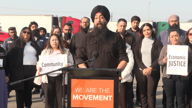Jakara speaks out in Fresno as CA DMV commercial driver license ...