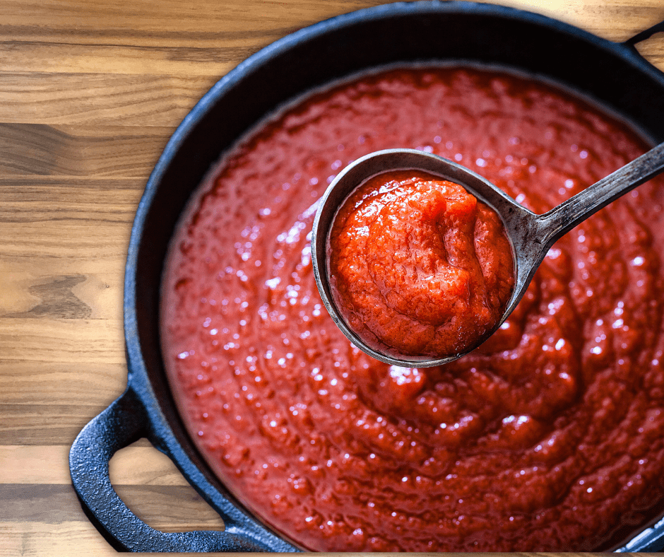 Homemade zero point pasta sauce