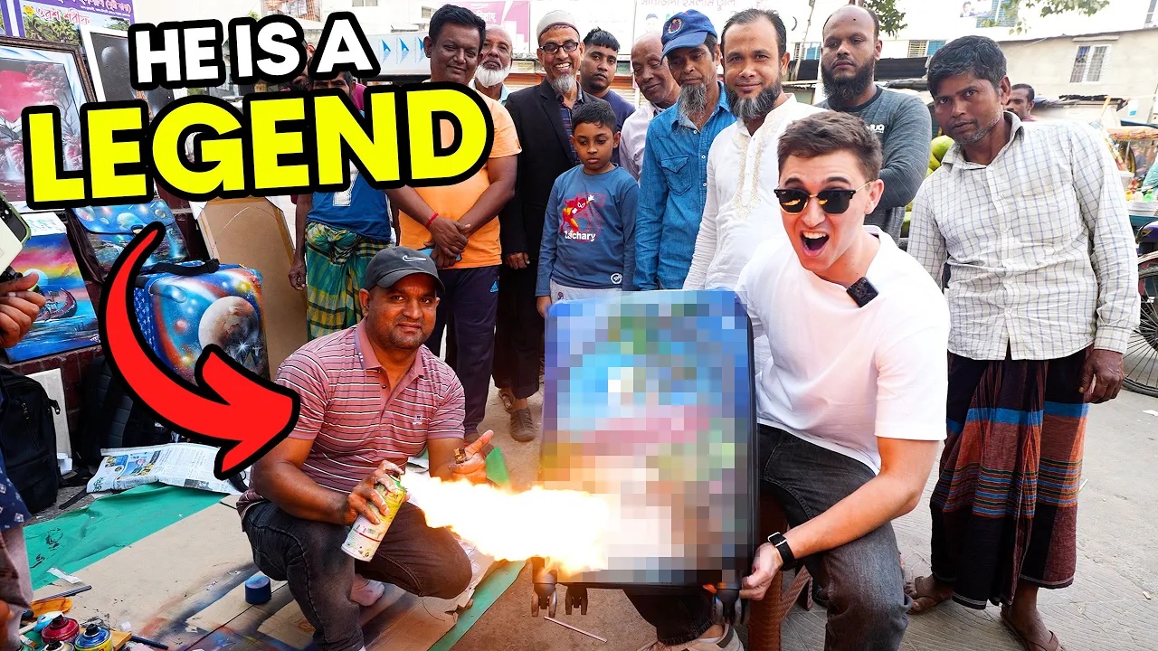 Turning my Chanel suitcase into street art with €100