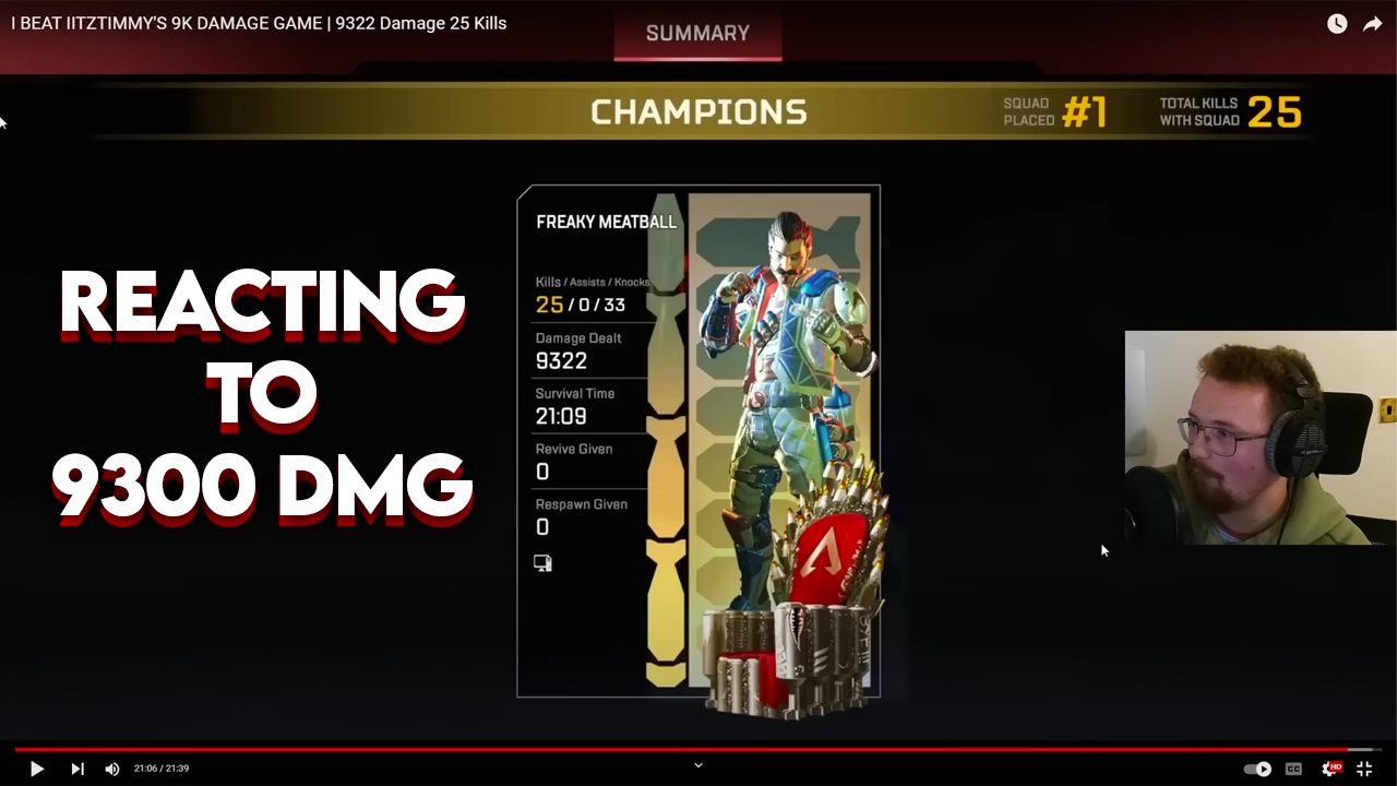 Apex Legends history 9300 damage world record gameplay