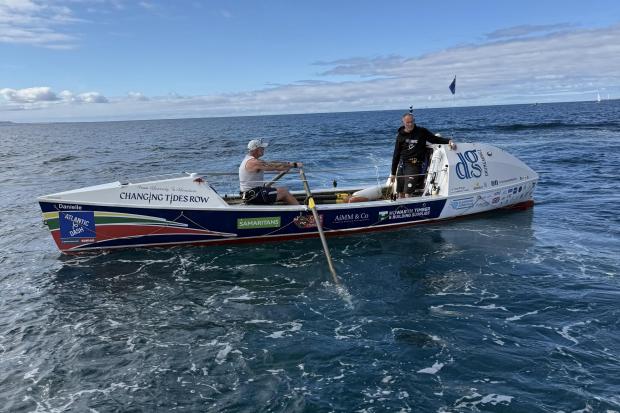 Veterans rowing across the Atlantic capsize twice