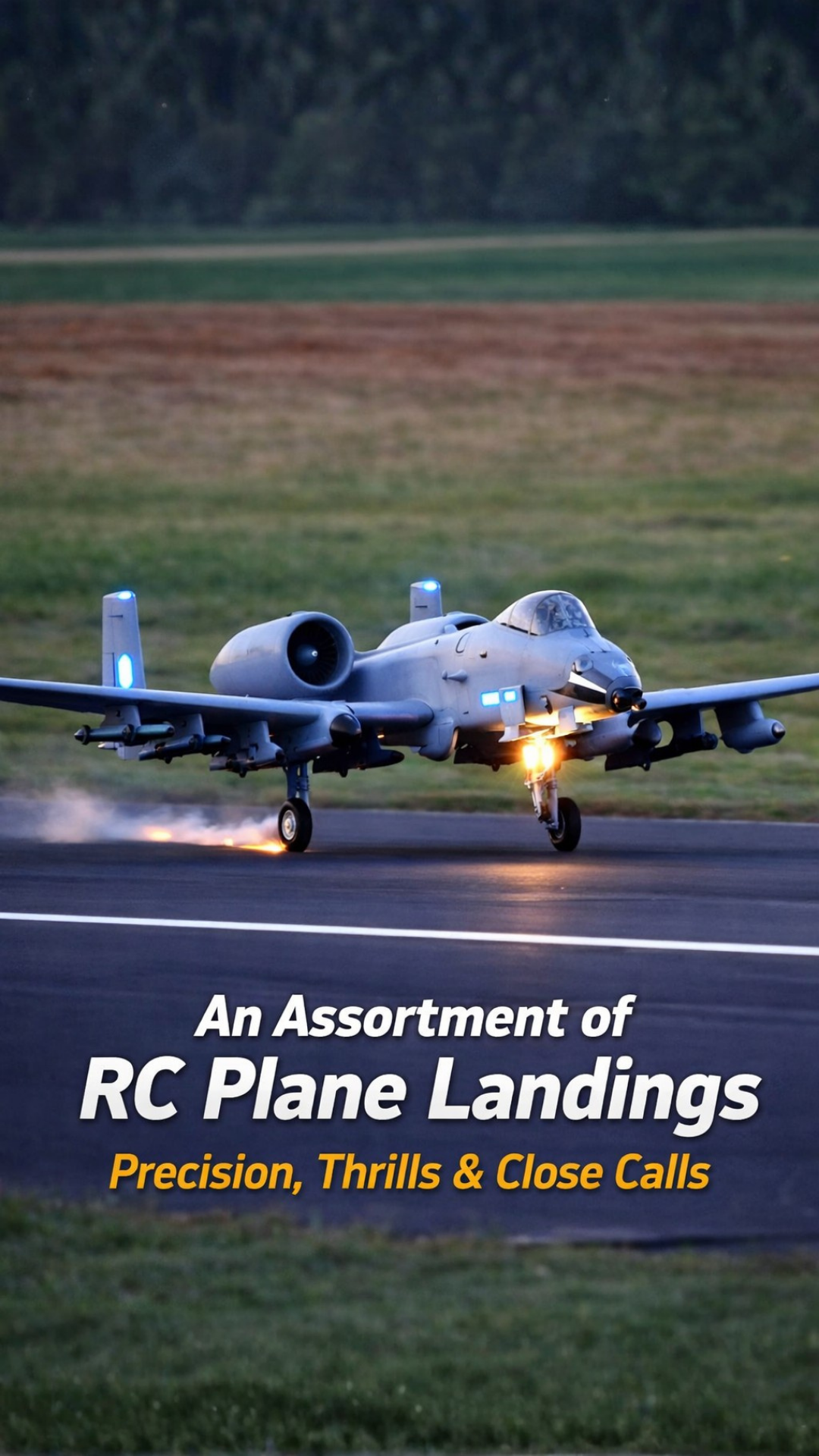 An Assortment of RC Plane Landings Precision, Thrills & Close Calls