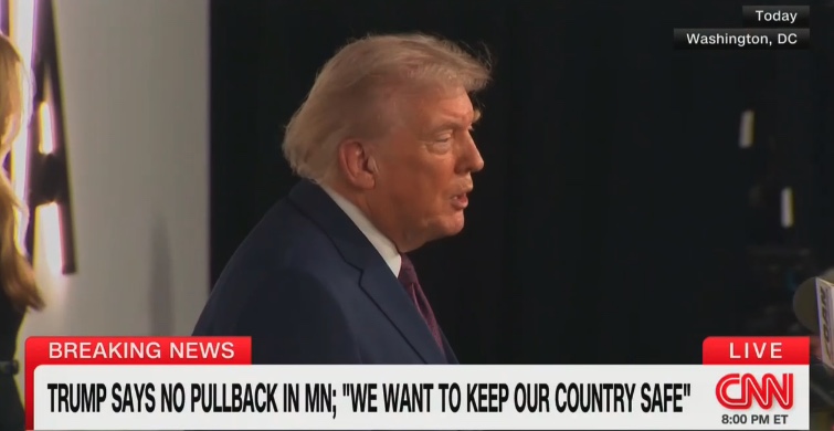 Trump denies federal agents are drawing down in Minnesota: 'Not at all'