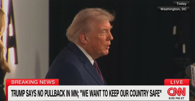 Trump denies federal agents are drawing down in Minnesota: 'Not at all'