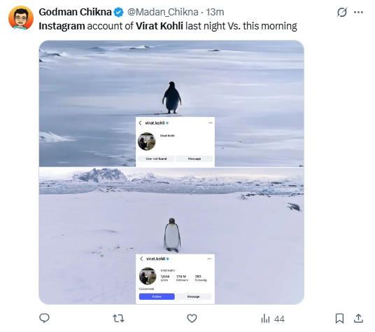 Ghayab aya: Mystery behind Virat Kohli's Insta disappearance and ...
