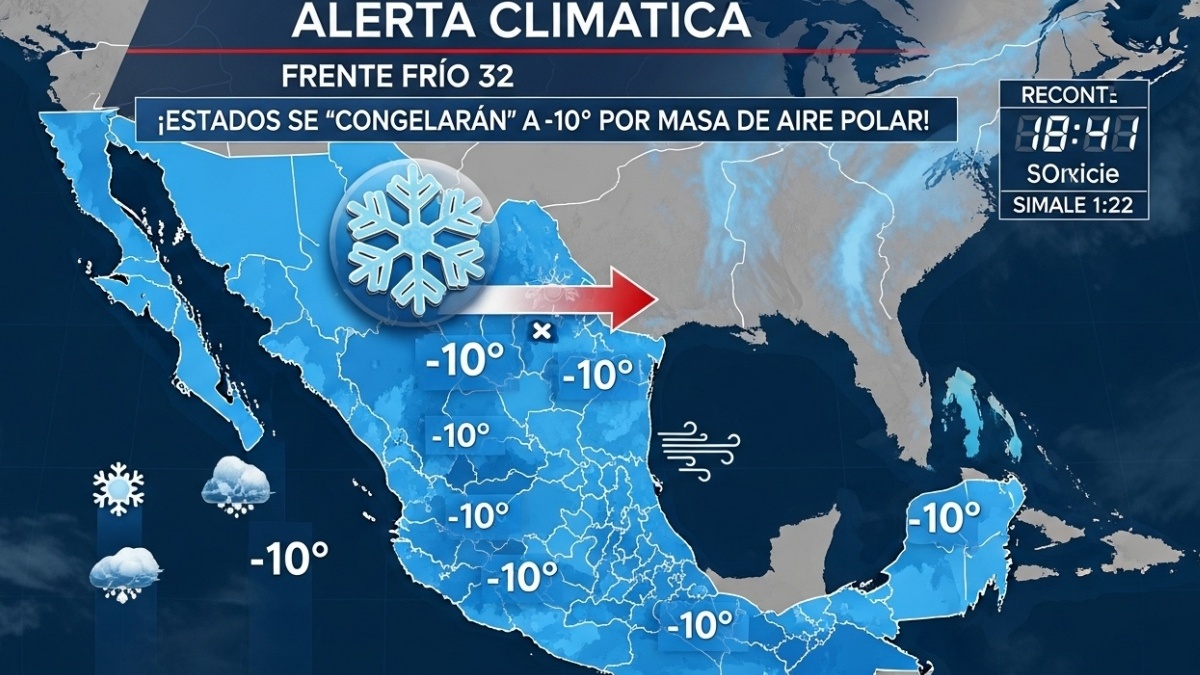 Alerta climática: Estados se congelarán a -10° por masa polar y frente ...
