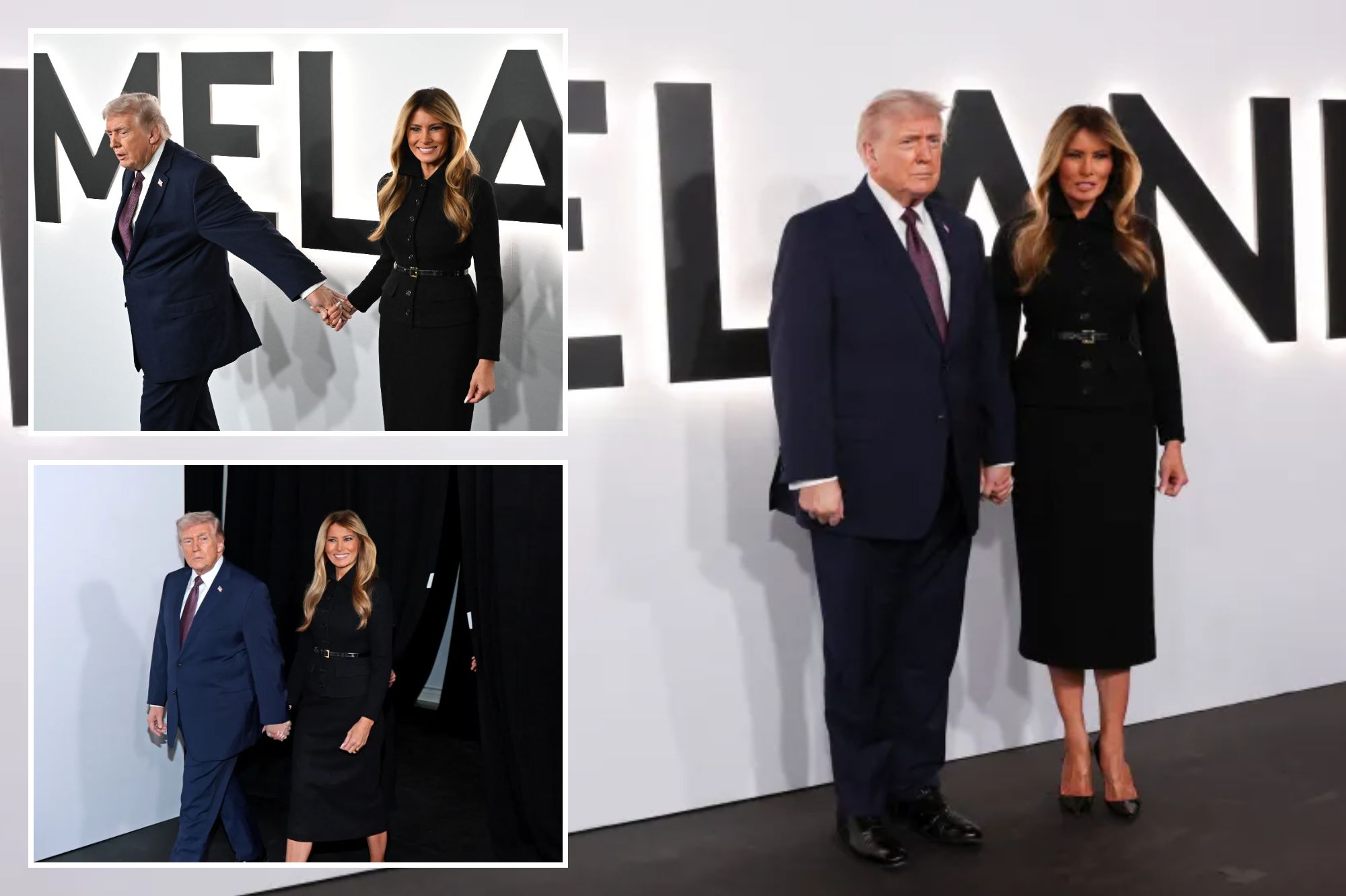 Donald Trump, first lady stun during black carpet for 'Melania' as ...