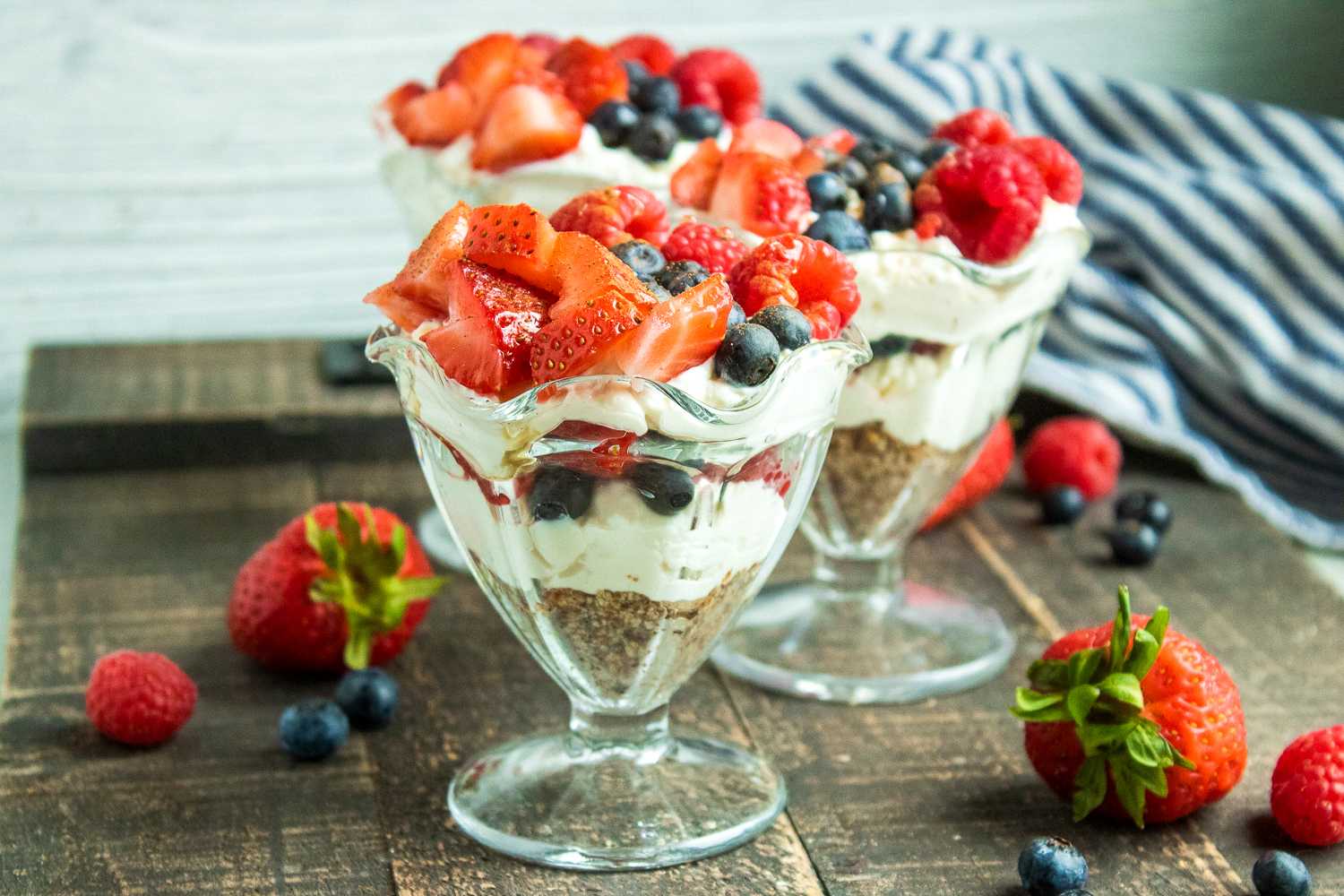 Berry cheesecake parfaits