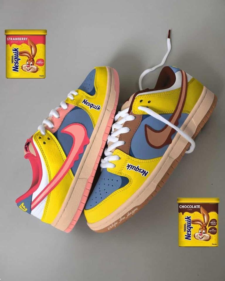 Nesquik Nike Dunks concept is a sweet one-of-one flex