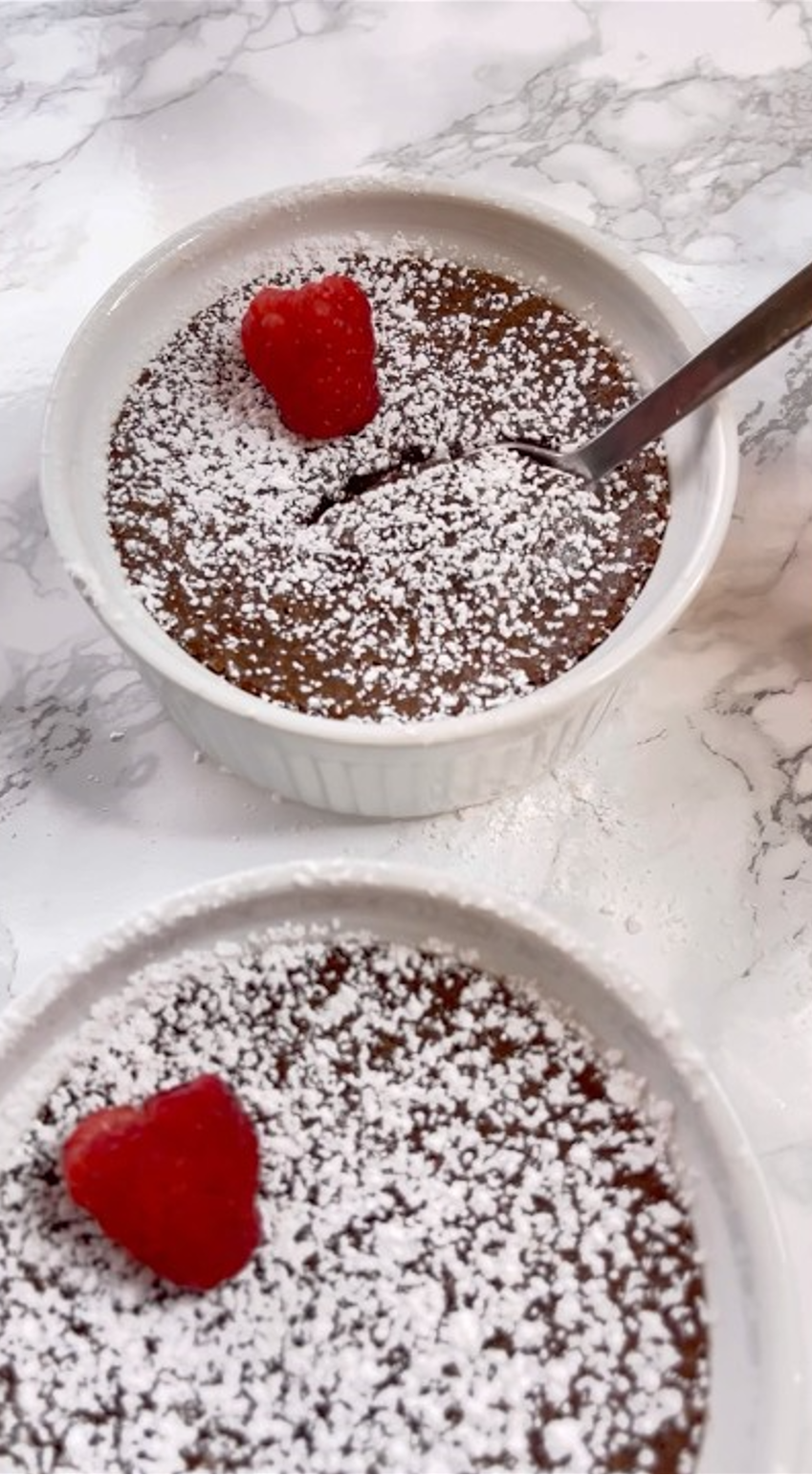 The easiest chocolate lava cake