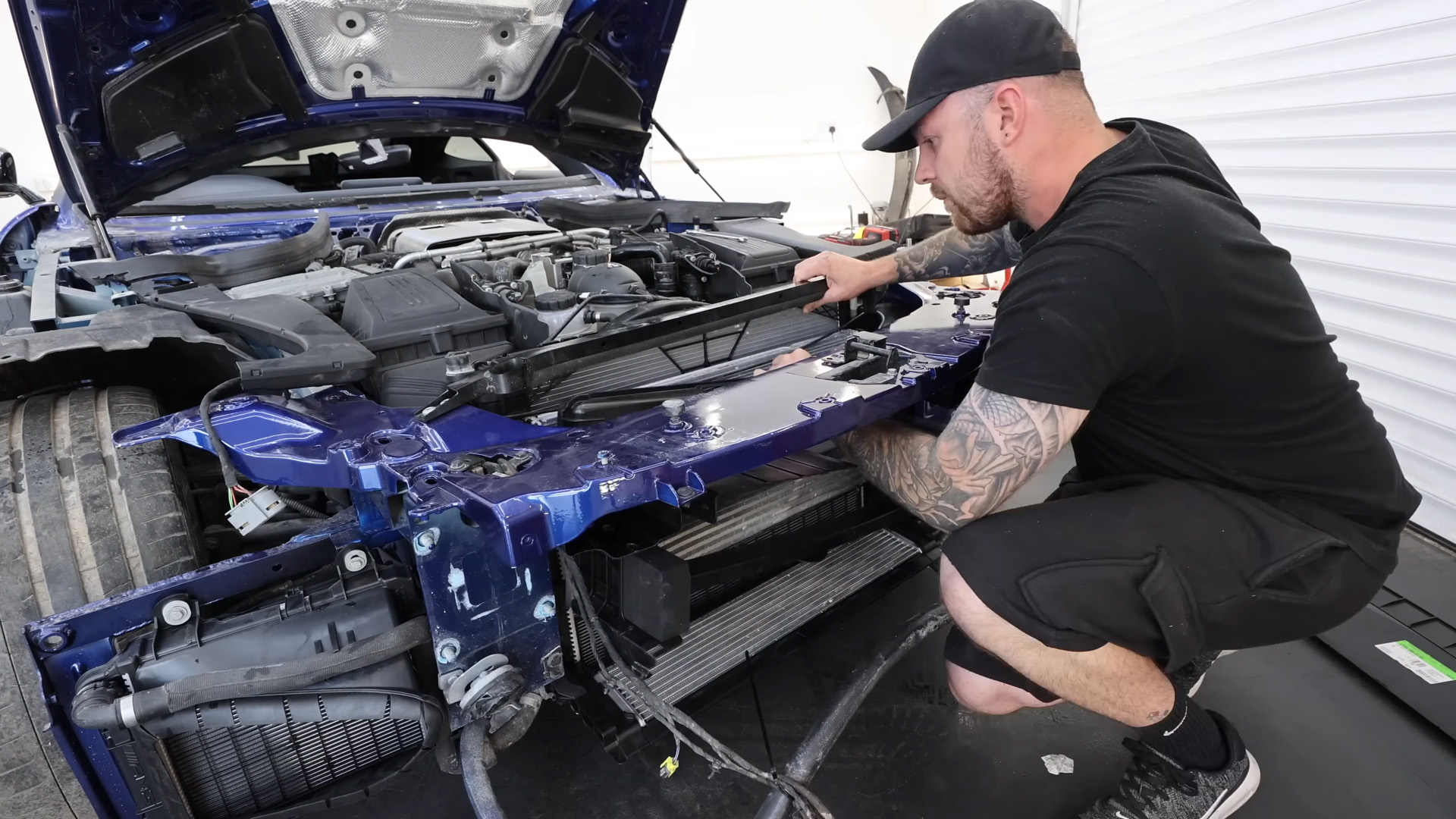Rebuilding a damaged Mercedes AMG GT interior and body
