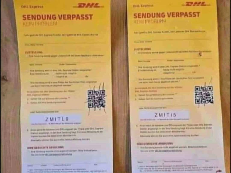 Warnung vor DHL-Flyer im Briefkasten: Echte Betrugsmasche oder KI-Fake?
