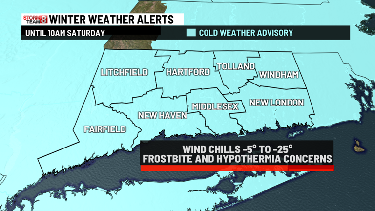 A frigid Friday & out to sea Sunday