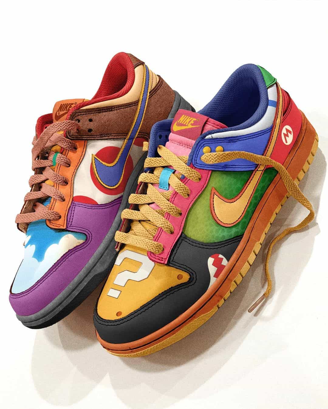 Super Mario Bros x Nike Dunks bring Mushroom Kingdom vibes to your feet