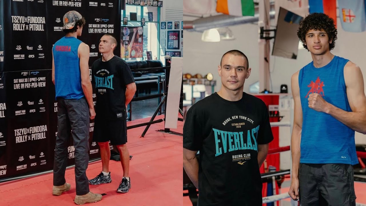 Tim Tszyu & Sebastian Fundora face off for the 1st time in their fight ...