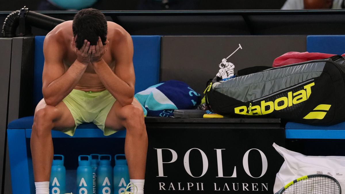El calvario físico de Alcaraz contra Zverev