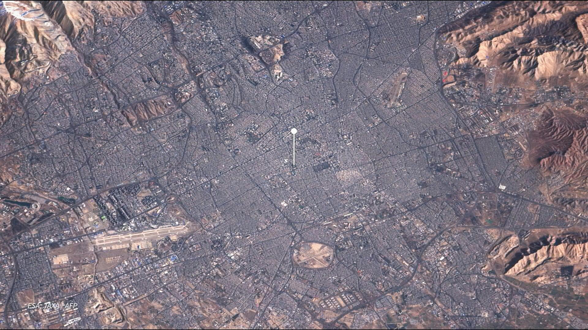 Animated map: Expediency Discernment Council in Tehran, Iran